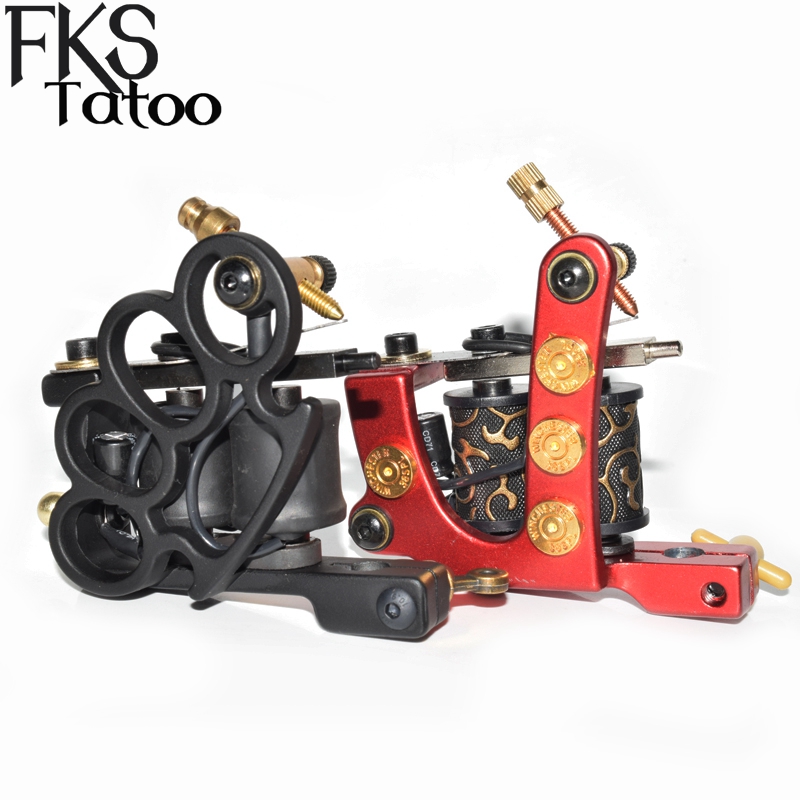 2pcs/set Handmade Tattoo Machines 1pc Liner Tatoo Machine+1pc Shader ...