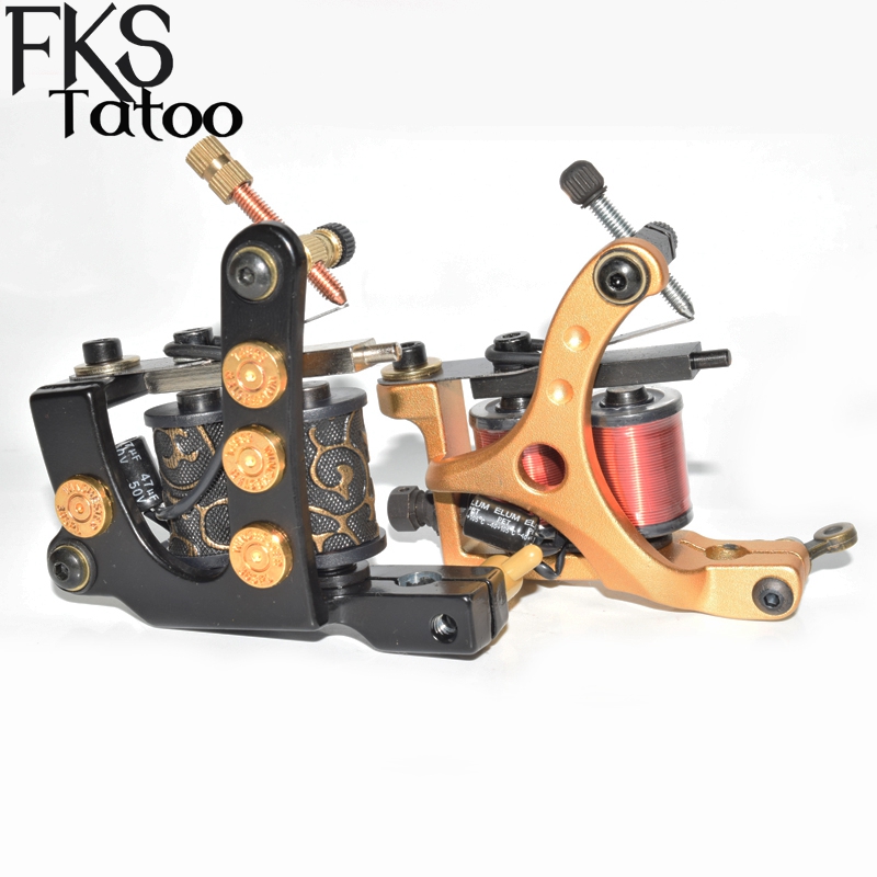 2pcs/set Handmade Tattoo Machines 1pc Liner Tatoo Machine+1pc Shader ...