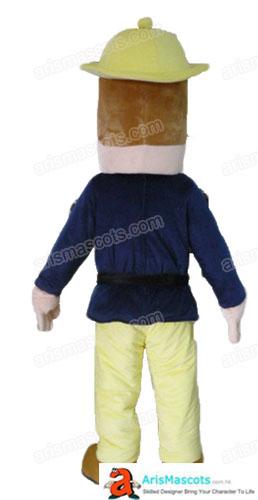 Adult Fancy Fireman Sam Mascot Costume Cartoon Character Mascot ...