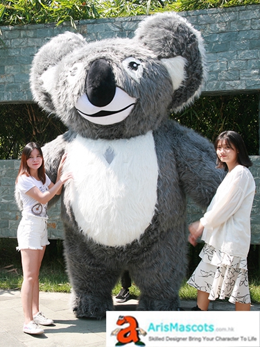 Huge Inflatable Koala Costume Big Round Koala Blow Up Suit Adult Size ...