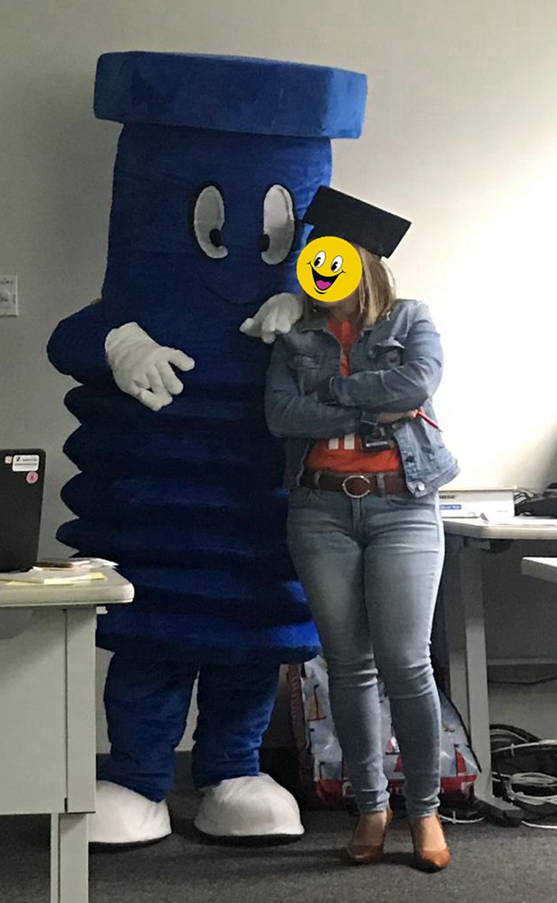 Adult Size Cosplay Screw Mascot Costume Full Body Plush Suit Fancy ...