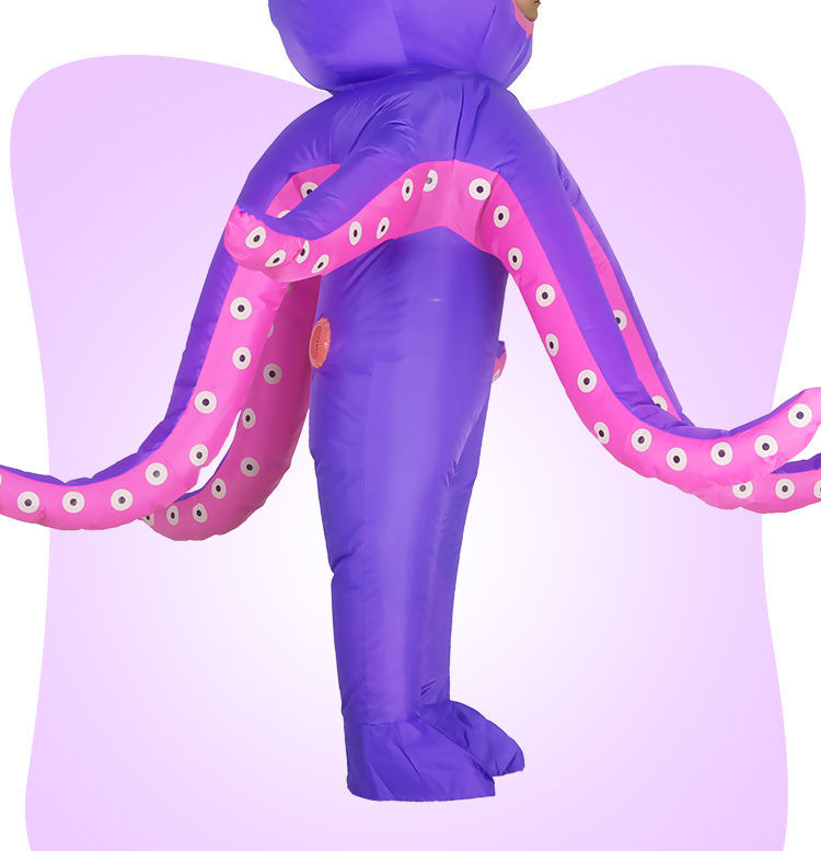 Adult and Kids Size Inflatable Octopus Costume Blow Up Fancy Dress Full Bod