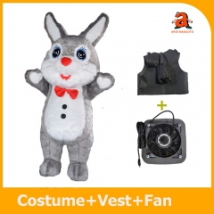 2m Giant Inflatable Easter Bunny Rabbit Costume Adult Full Body Mascot Suit