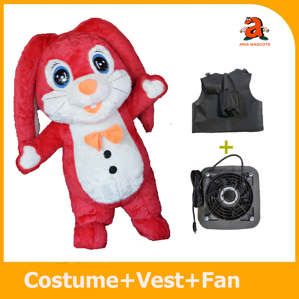 2m Giant Inflatable Easter Bunny Rabbit Costume Adult Full Body Mascot Suit
