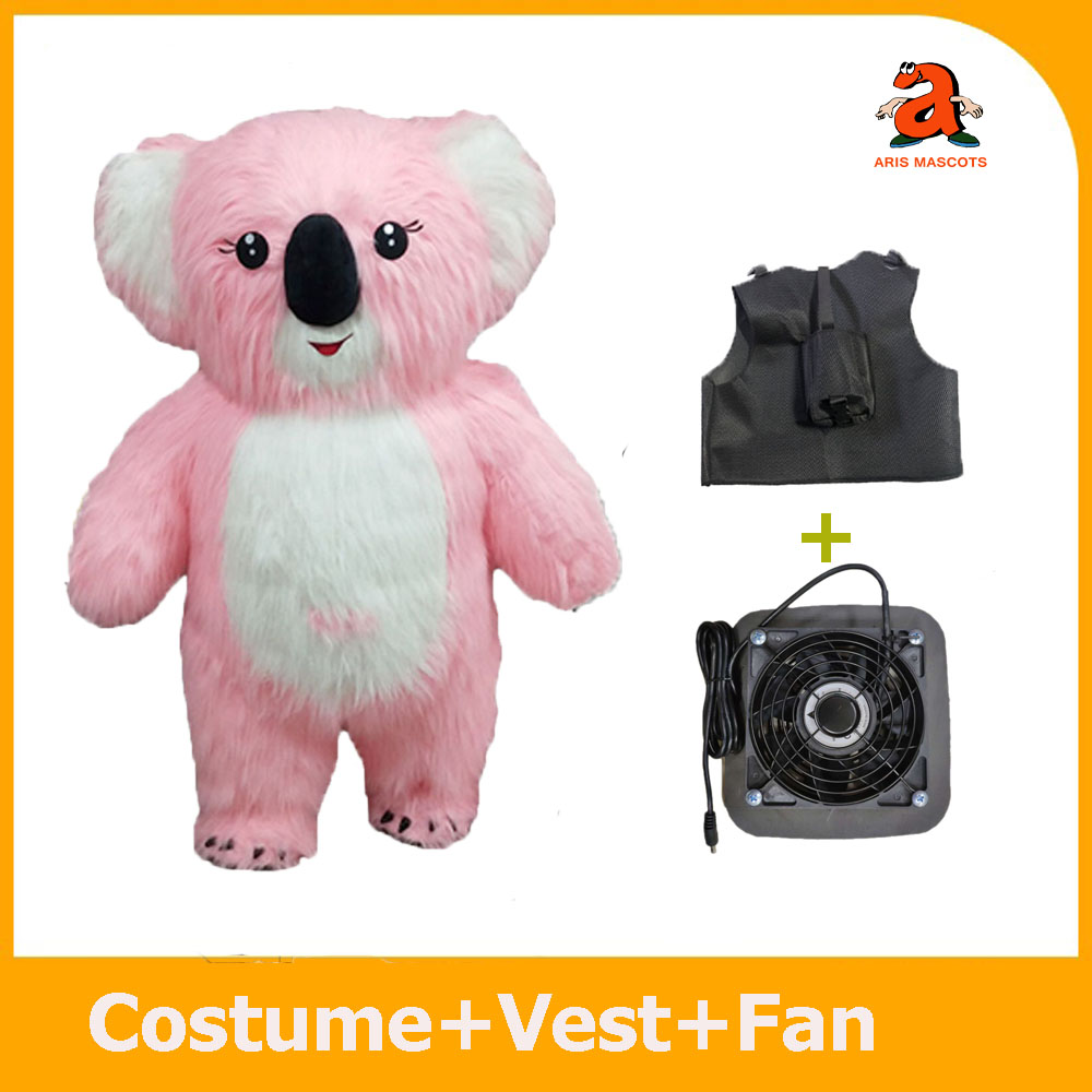 Huge Inflatable Koala Costume Big Round Koala Blow Up Suit Adult Size ...