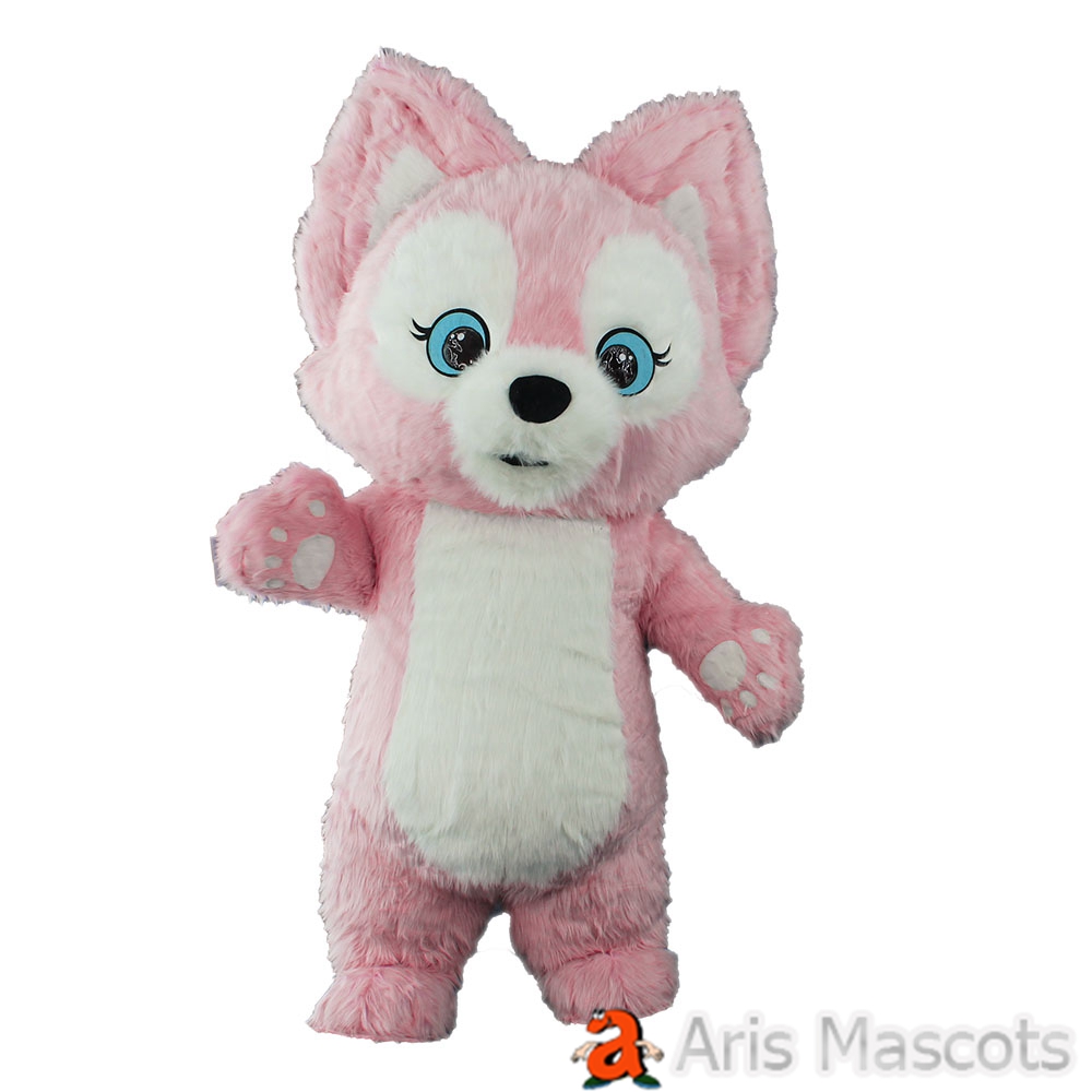 Inflatable Fox Mascot Costume Adult Funny Furry Animal Cosplay Dress ...