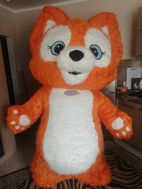 Funny Inflatable Fox Mascot Costume Adult Wearable Blow Up Suit for ...