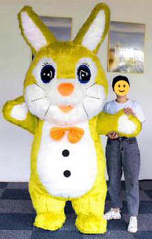 Hop into Easter Fun with Our Adult Full Body Inflatable Plush Rabbit ...