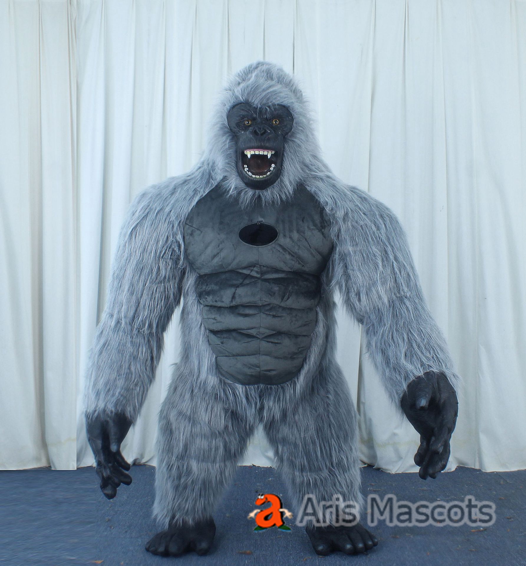 Giant Inflatable Gorilla Mascot Costume Fur Mascots KingKong Blow Up ...