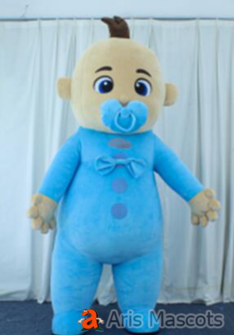 Pink Baby Mascot Costume For Birthday Party Cartoon Character Costumes ...