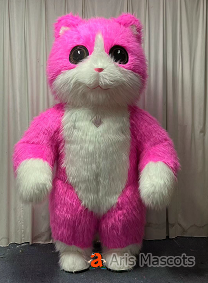 Inflatable Cat Costume for Entertainment Wearable Walking Cat Mascot ...