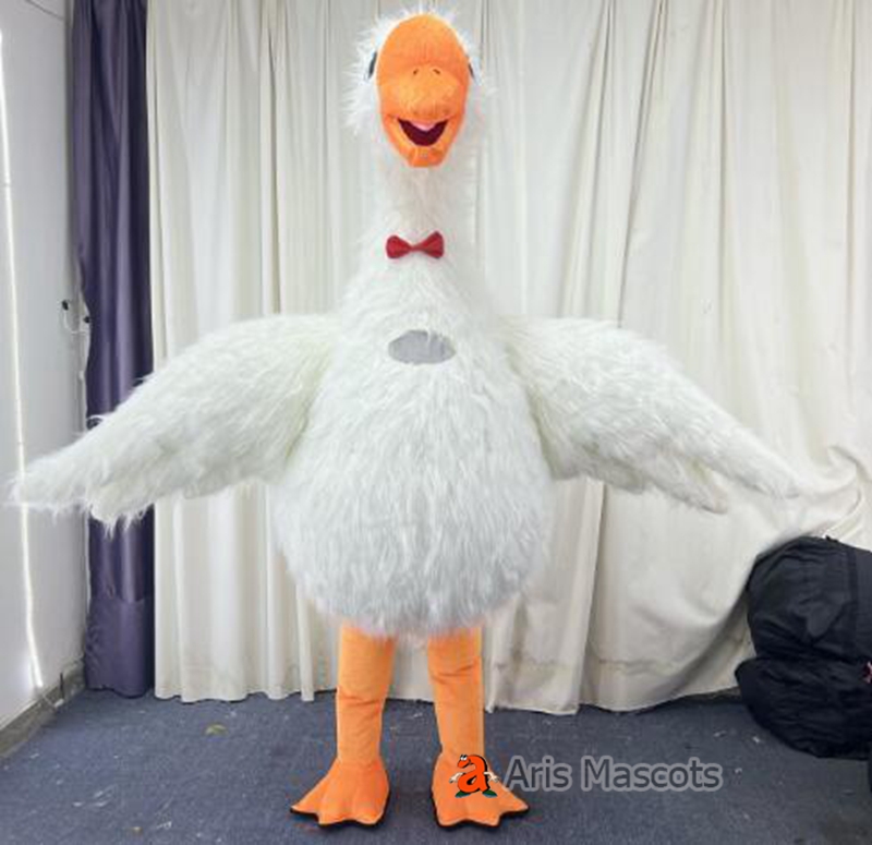 2m Yellow Goose Inflatable Suit Adult Full Body Swan Mascot Costume for ...