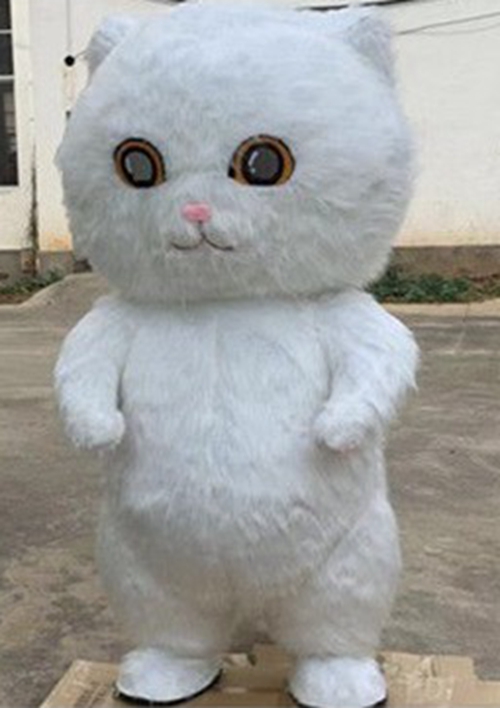 Giant Inflatable Cat Costume Adult Full Body Plush Furry Suit Blow Up ...
