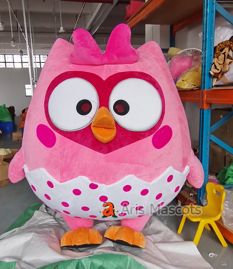 Cute Adult Inflatable Baby Boy Blue Owl Mascot Costume Furry Blow Up ...