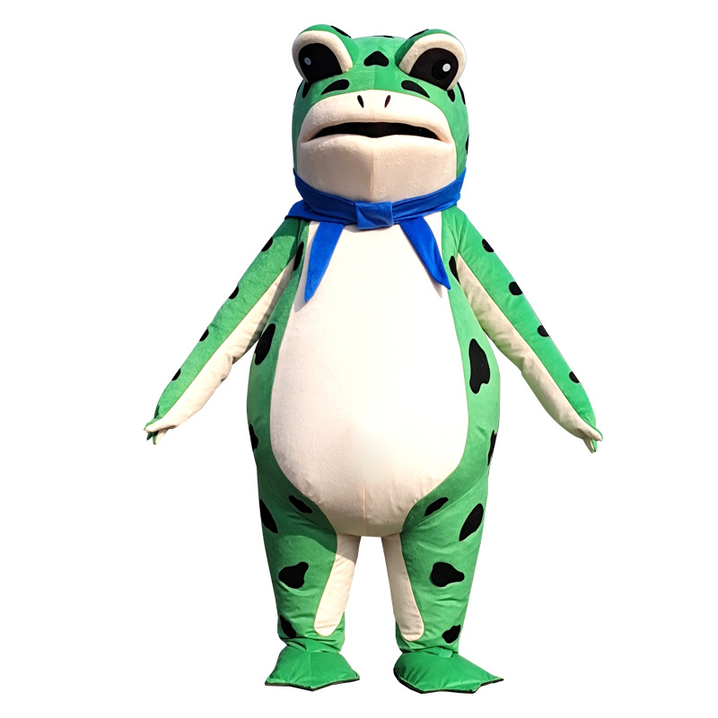 Full Body Adult Wearable Inflated Frog Mascot Costume for Entertainment