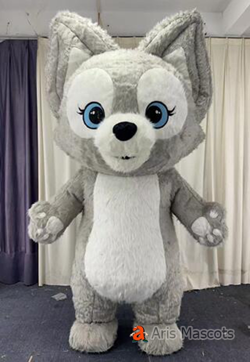 Inflatable Fox Mascot Costume Adult Funny Furry Animal Cosplay Dress ...