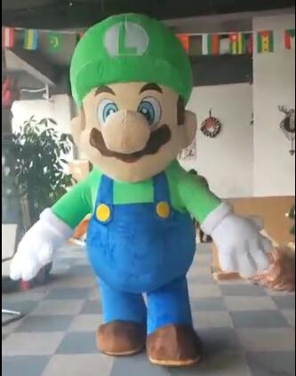 Real Life Adult Inflatable Luigi Costume Full Body Blow Up Walking ...