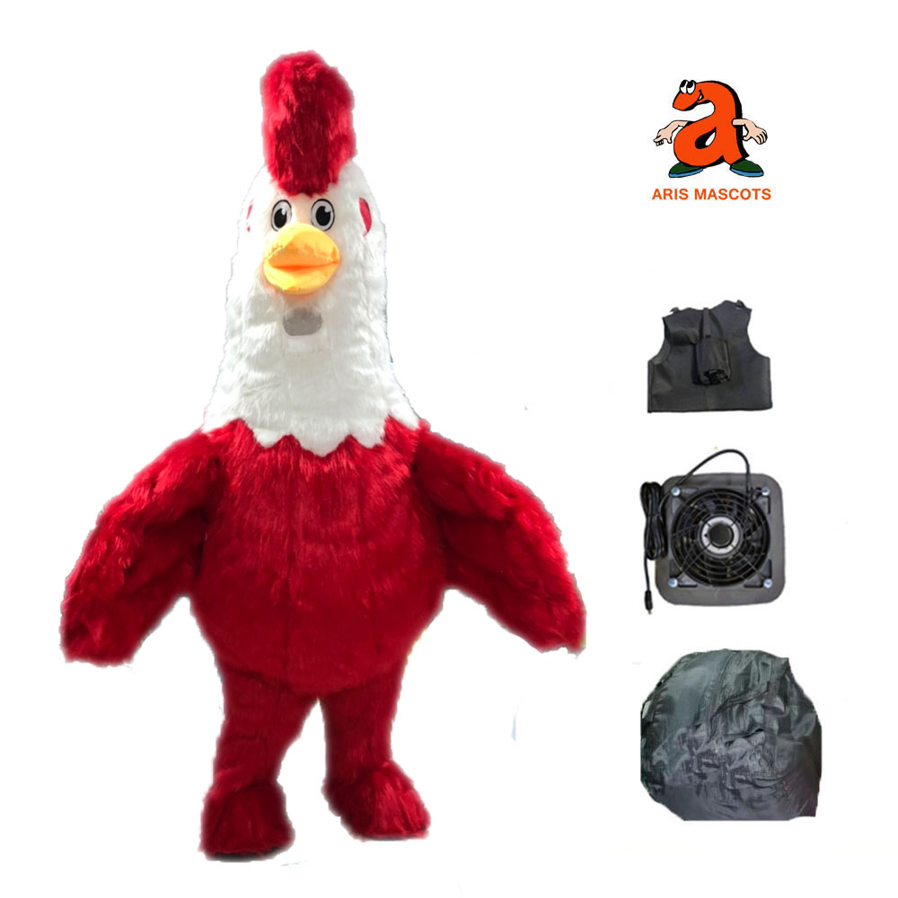 Adult Rooster Blow Up Costume Full Body Inflatable Chicken Mascot Suit ...