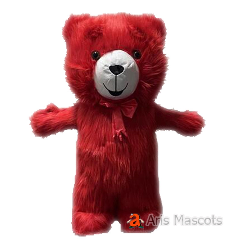 Giant Furry Bear Inflatable Suit Adult Wearable Blow Up Mascot Costume ...