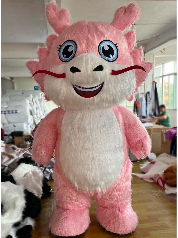 Giant Inflatable Furry Dragon Mascot Costume Full Body Blow Up Adult ...