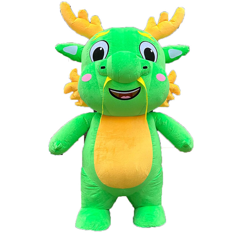 Adult Inflatable Dragon Blow Up Costume Full Body Furry Mascot Suit for ...