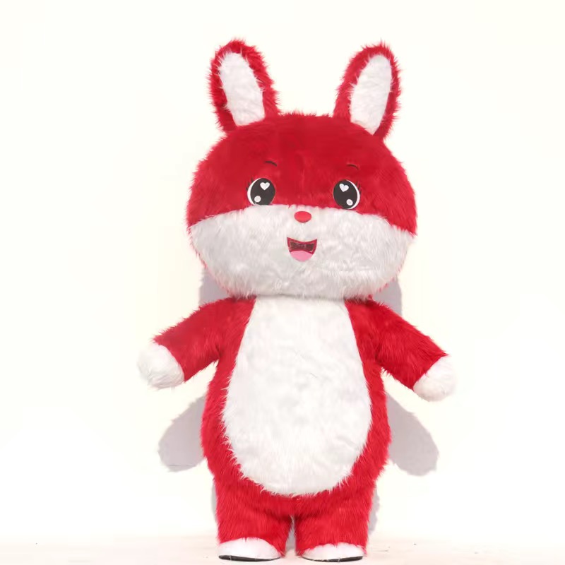 Inflatable Rabbit Costume for Entertainments Adult Furry Easter Bunny ...