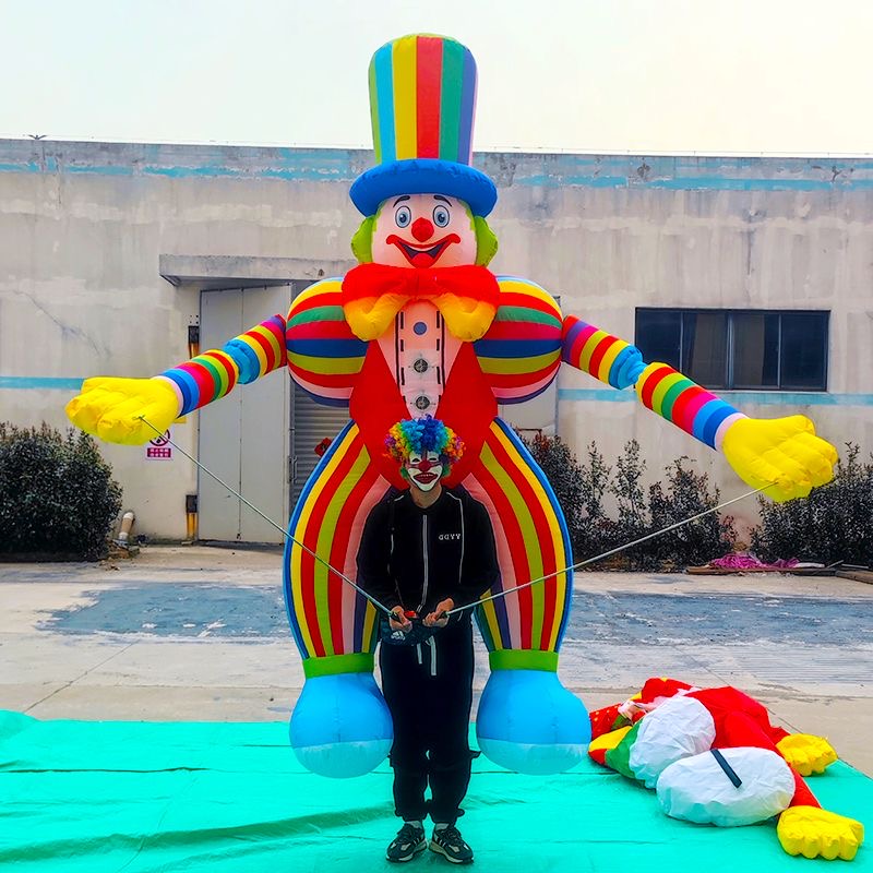 Clown Blow Up Props Adult Inflatable Carry Clown for Carnival Events