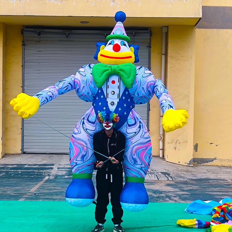 Clown Blow Up Props Adult Inflatable Carry Clown for Carnival Events