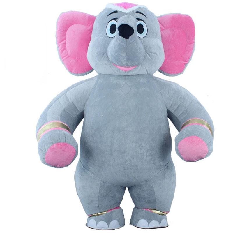 Inflatable Elephant Mascot Costume Blow Up Elephant Cosplay Suit for ...