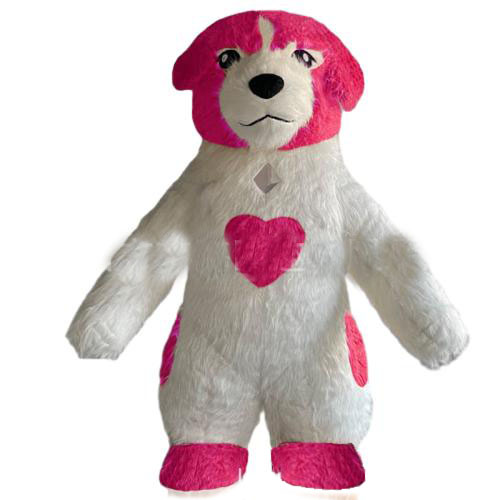 Inflatable Dog Mascot Costume Blow Up Fancy Dress for Events Adult ...