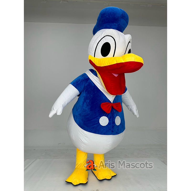 Realistic Inflatable Donald Duck Mascot Costume Adult Full Body Cartoon ...