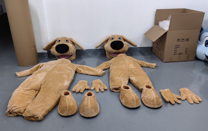 Talking Ben the Dog Mascot Costume Adult Size Full Body Fancy Dress ...