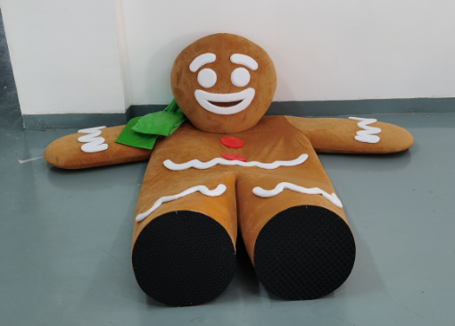Lovely Gingerbread Man Costume Full Body Mascot for Adults Cartoon ...
