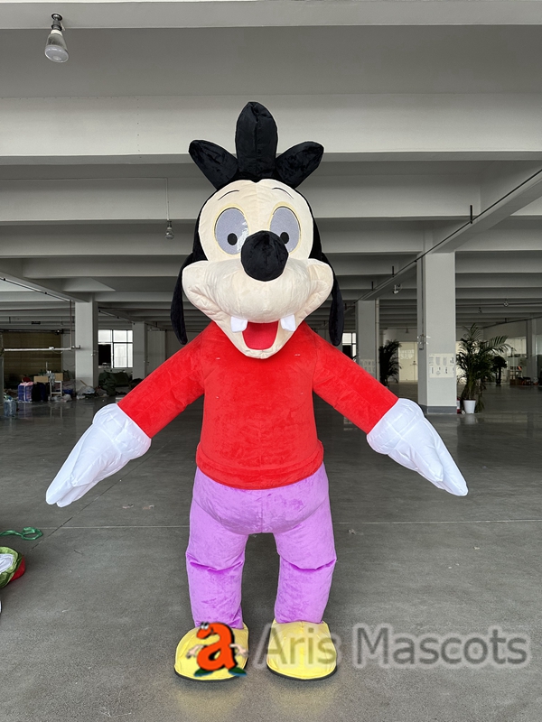 Realistic Inflatable Goofy Dog Costume Adult Cartoon Character Fancy ...