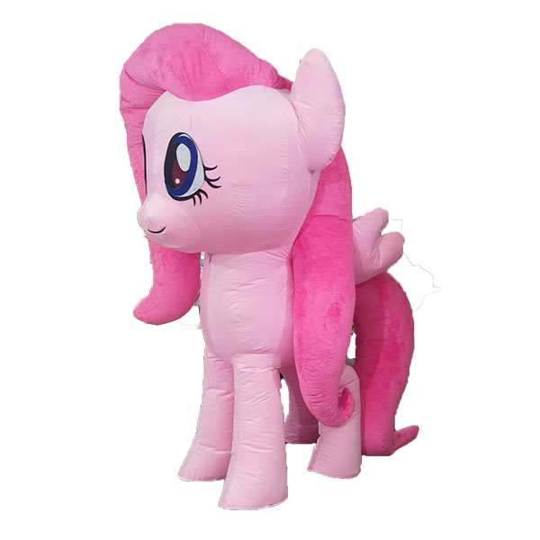 2m Realistic 4 Legs Inflatable Pony Mascot Costume Adult Full Body ...