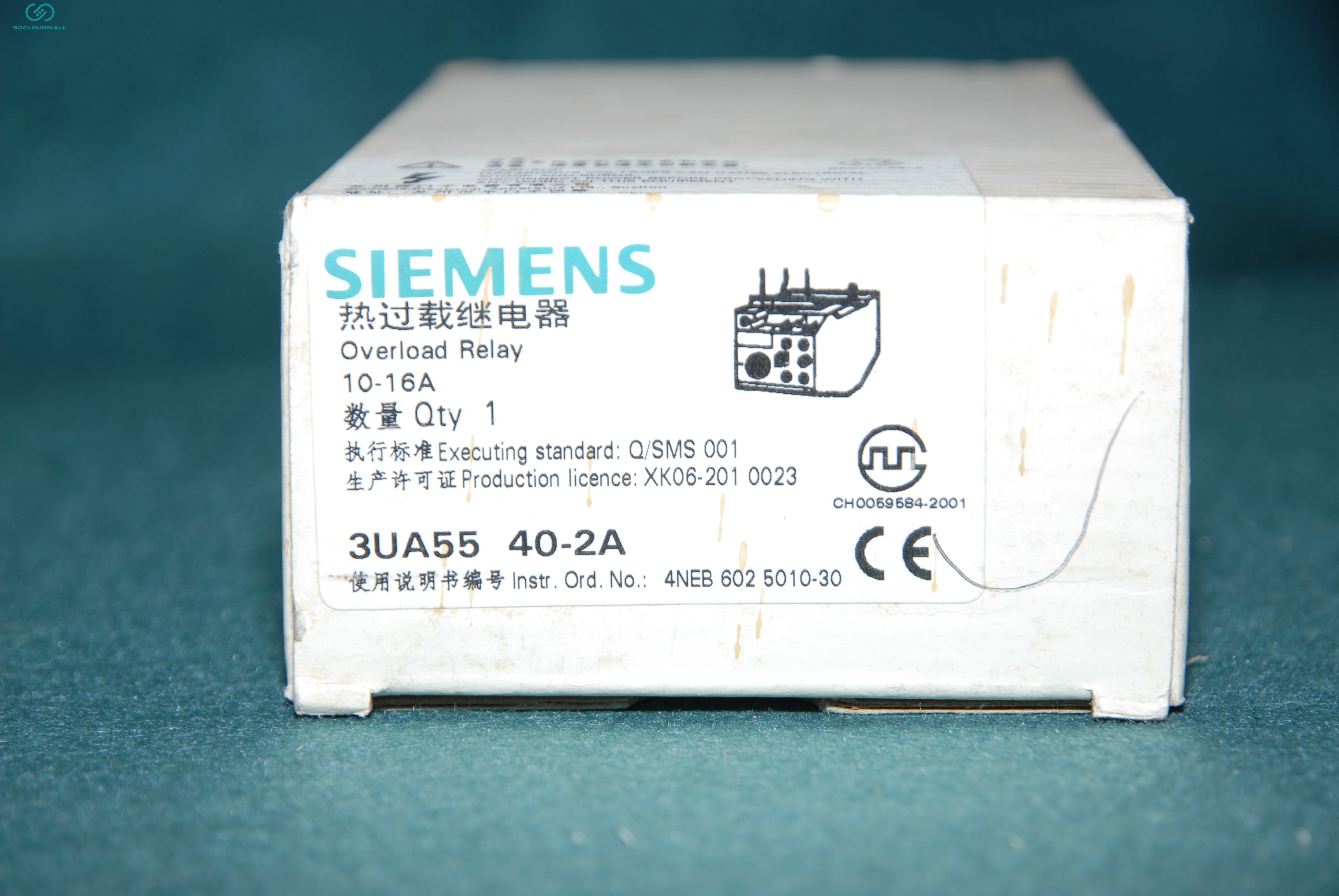 SIEMENS OVER LOAD RELAY 3UA55 40-2A 10-16A,RELAY