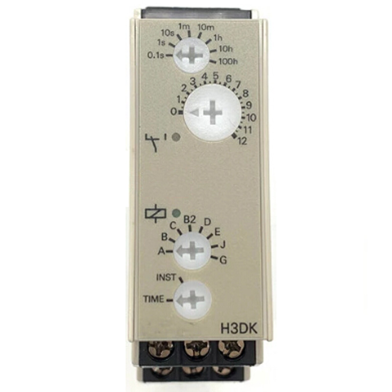 New H3DK-M2 Solid State Timer Relay 24-240VAC/DC 0.1s-1200h,Industrial Part