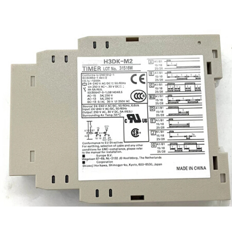 New H3DK-M2 Solid State Timer Relay 24-240VAC/DC 0.1s-1200h,Industrial Part