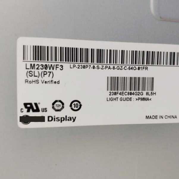 LM230WF3-SLP7 23" inch 1920*1080 WLED TFT-LCD Display Screen LM230WF3(SL)(P7),LG Display LCD Panel