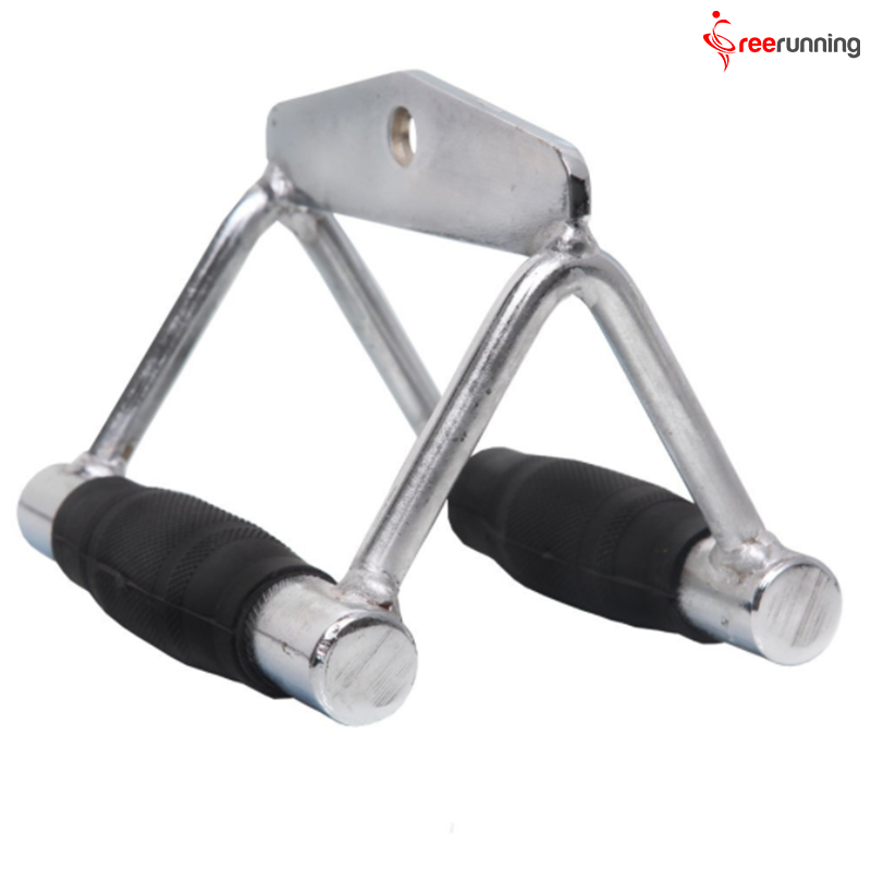 Non Slip Handle And 360° Steel Swivel D Low Row Handle Pulley Bar ...