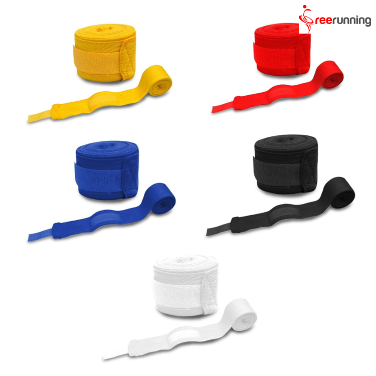 Thai MMA Taekwondo Cotton Elastic Boxing Straps Wrist Support for Muay ...