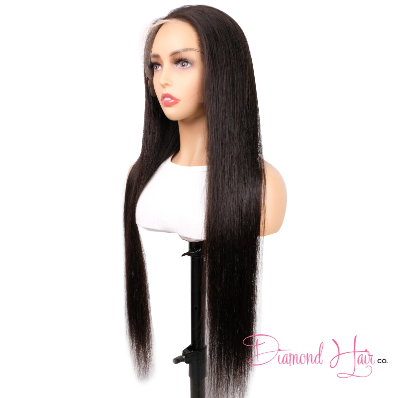 Silky Straight Lace 4x4 5x5 Closure Wig 13x4 13x6 Full Frontal Wig 200% ...