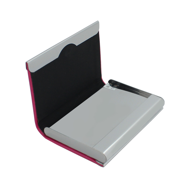 Mini and fashionable PU Leather name card holder+power bank（3000mah）2 ...