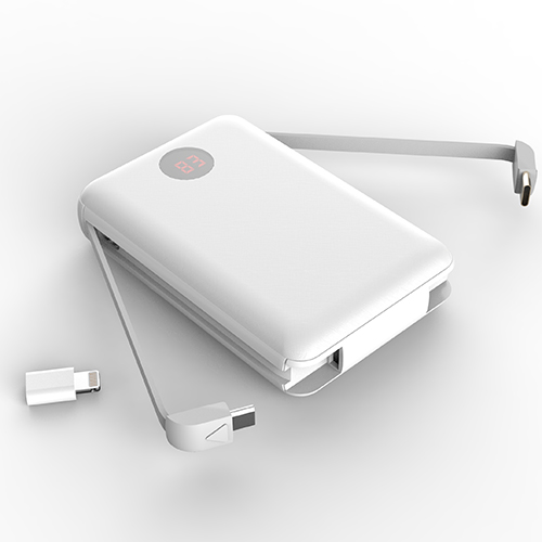 mini power bank 10000mAh with built in cable for all cellphone,Power ...