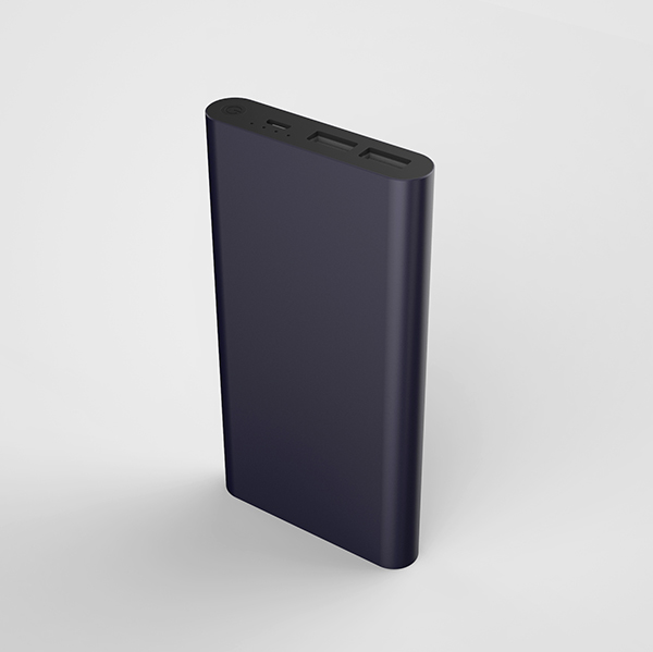 simple design metal power bank 10000mAh with dual usb output ports,New ...