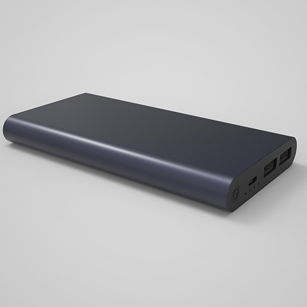 simple design metal power bank 10000mAh with dual usb output ports,New ...