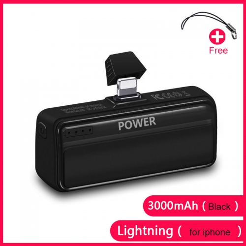 Pocket Emergency power bank 3000mAh with,New Power Banks for 2021