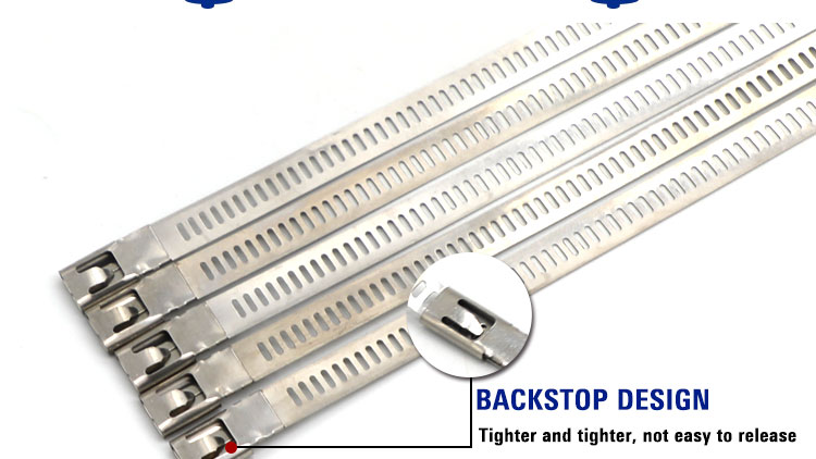 BCST007 Step-Wise stainless steel strip cable tie,Stainless steel tie
