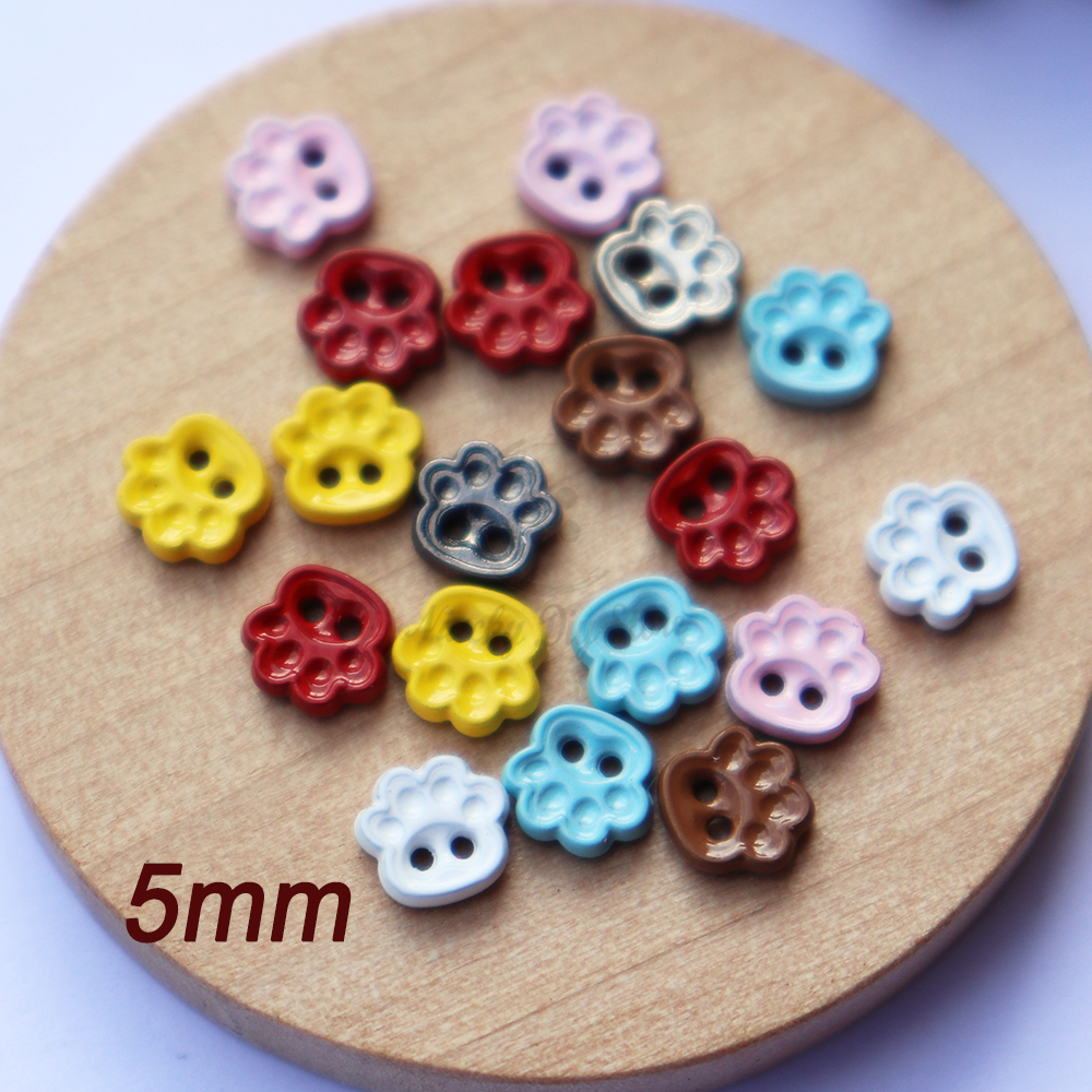 5mm Bear Paw Tiny Buttons Mini Bjd Small Doll Clothes Accessories 2 ...