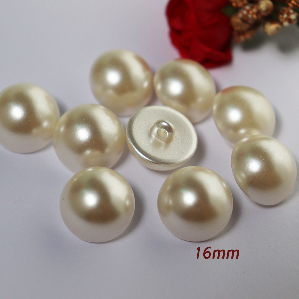 16mm Shank Pearl White Pearl Coat Buttons for Sewing Basic Pearl ...